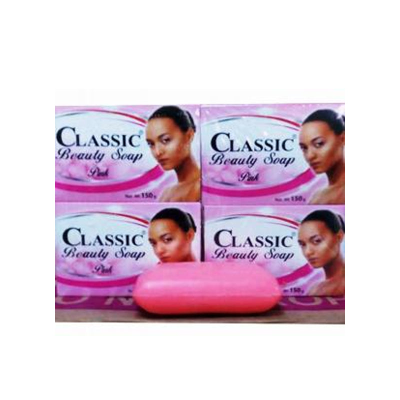 Classic Beauty Soap Pink 150 g (Pack of 4) - Fresh To Dommot
