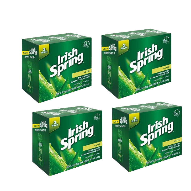 Irish Spring Soap Aloe (Carton) - 3 Bars x 6 - Fresh To Dommot