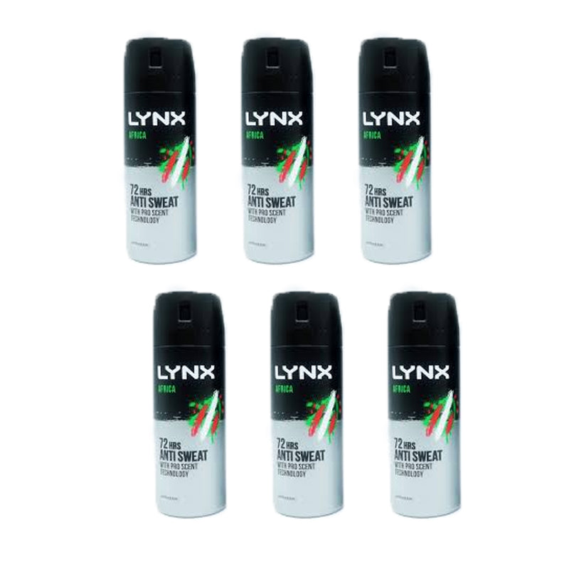 Lynx Body APA dry Africa 150ml (Pack of 6) - Fresh To Dommot