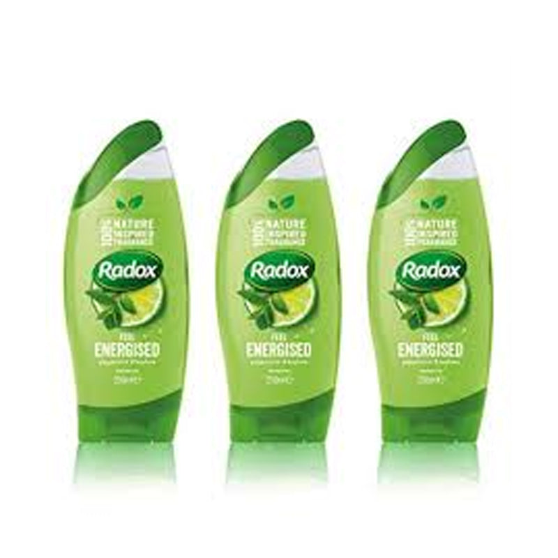 Radox Shower Gel Lime and Mint (Carton) - 250ml x3 - Fresh To Dommot