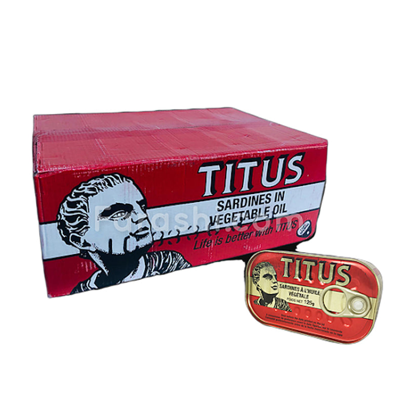 Titus Sardines (Standard size) - Carton - Fresh To Dommot