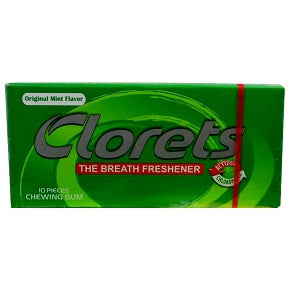 Clorets Chewing Gum Original Mint Flavour x10 - Fresh To Dommot