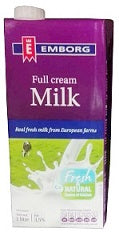 Emborg UHT Milk Full Cream 1 L - Fresh To Dommot