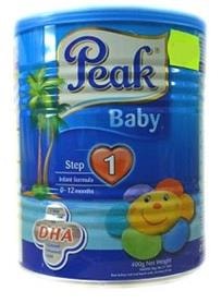 Peak Baby Step 1 Infant Formula 0-12 Months Tin 360 g - Fresh To Dommot